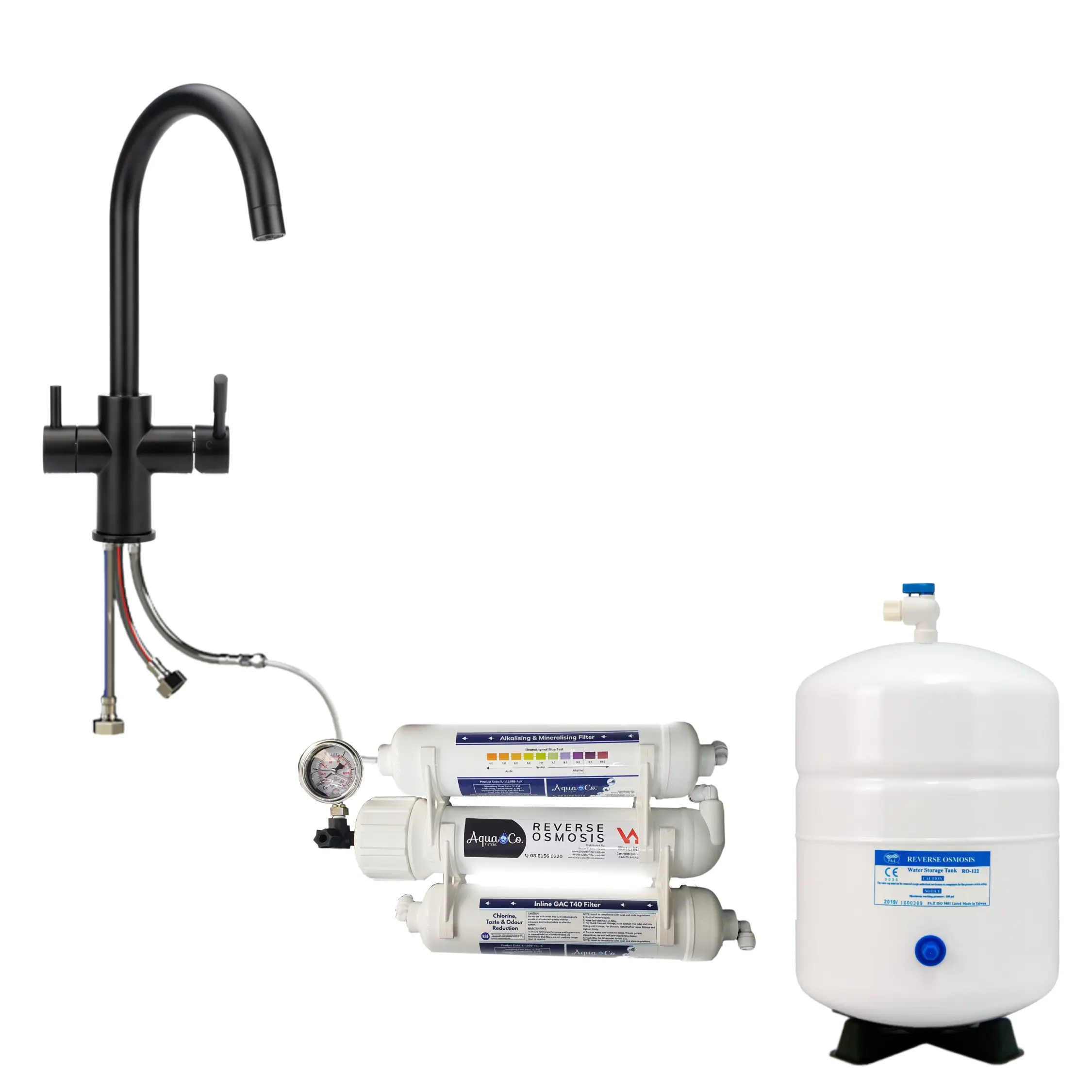 Aquaco Rocomp Compact Reverse Osmosis System With 3 Way Mixer Aquaco
