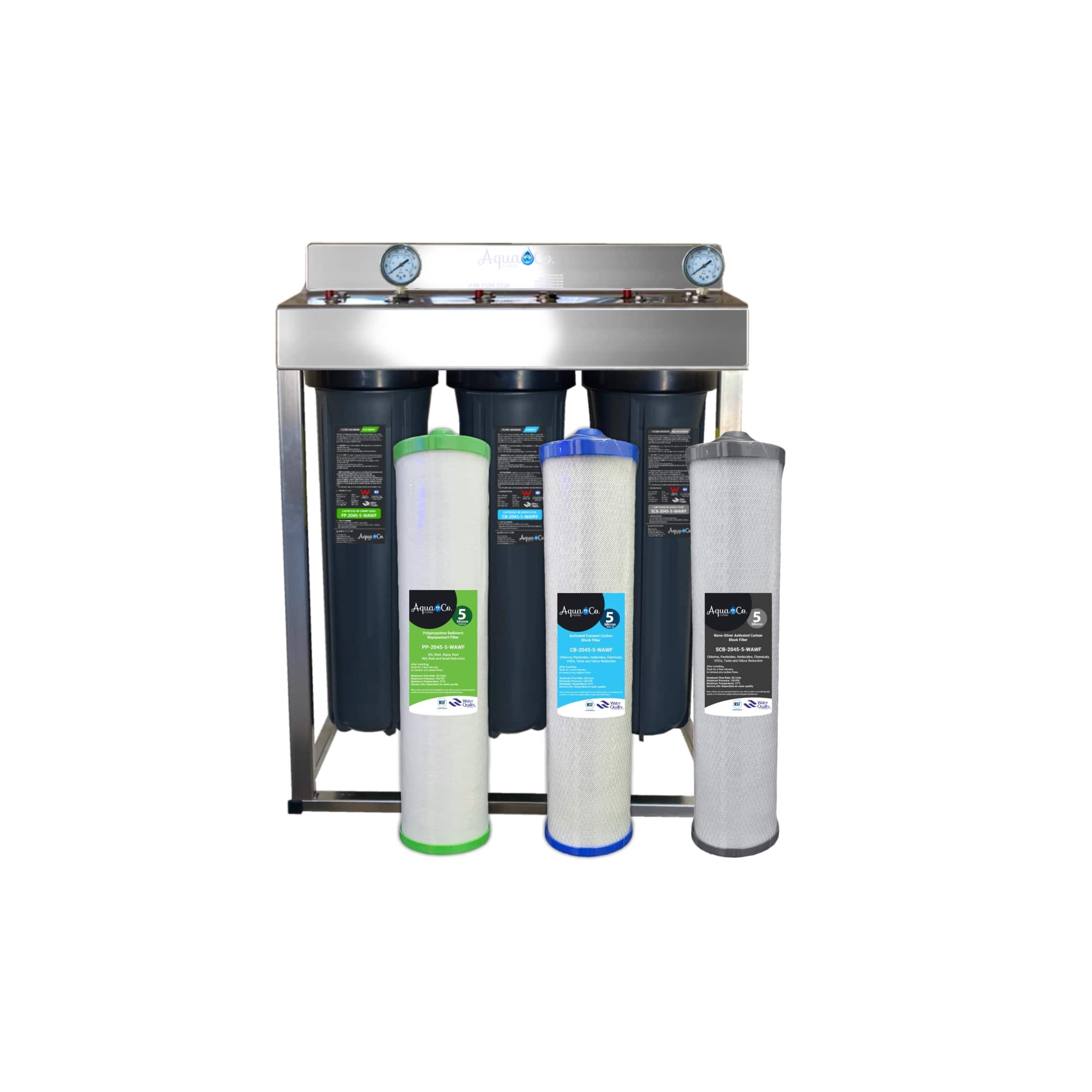 AquaCo Classic Three Stage Whole House Water Filter – AquaCo Water Filters