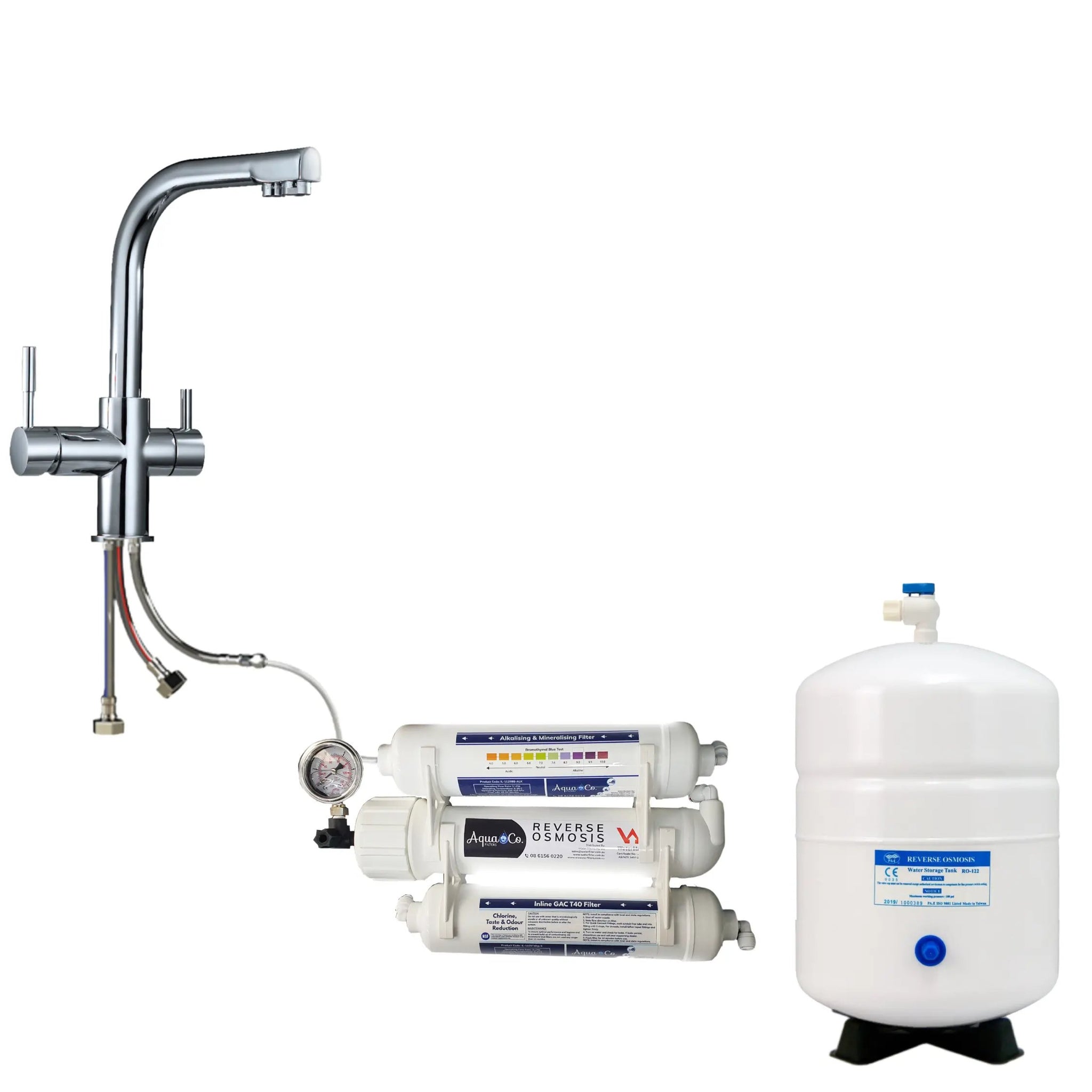Aquaco Rocomp Compact Reverse Osmosis System With 3 Way Mixer Aquaco